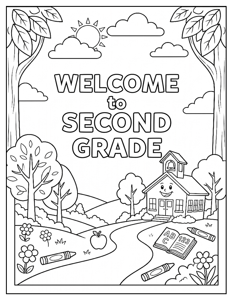 Welcome to Second Grade Coloring Pages (Free Printable PDF)