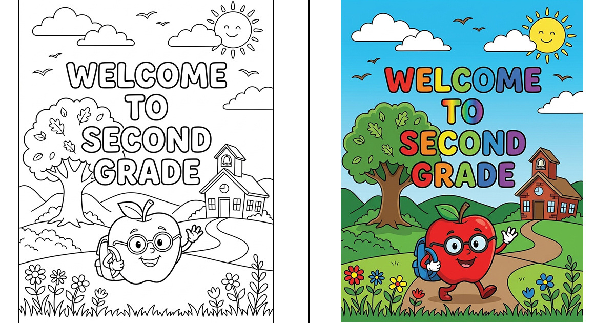 Welcome to Second Grade Coloring Pages (Free Printable PDF)