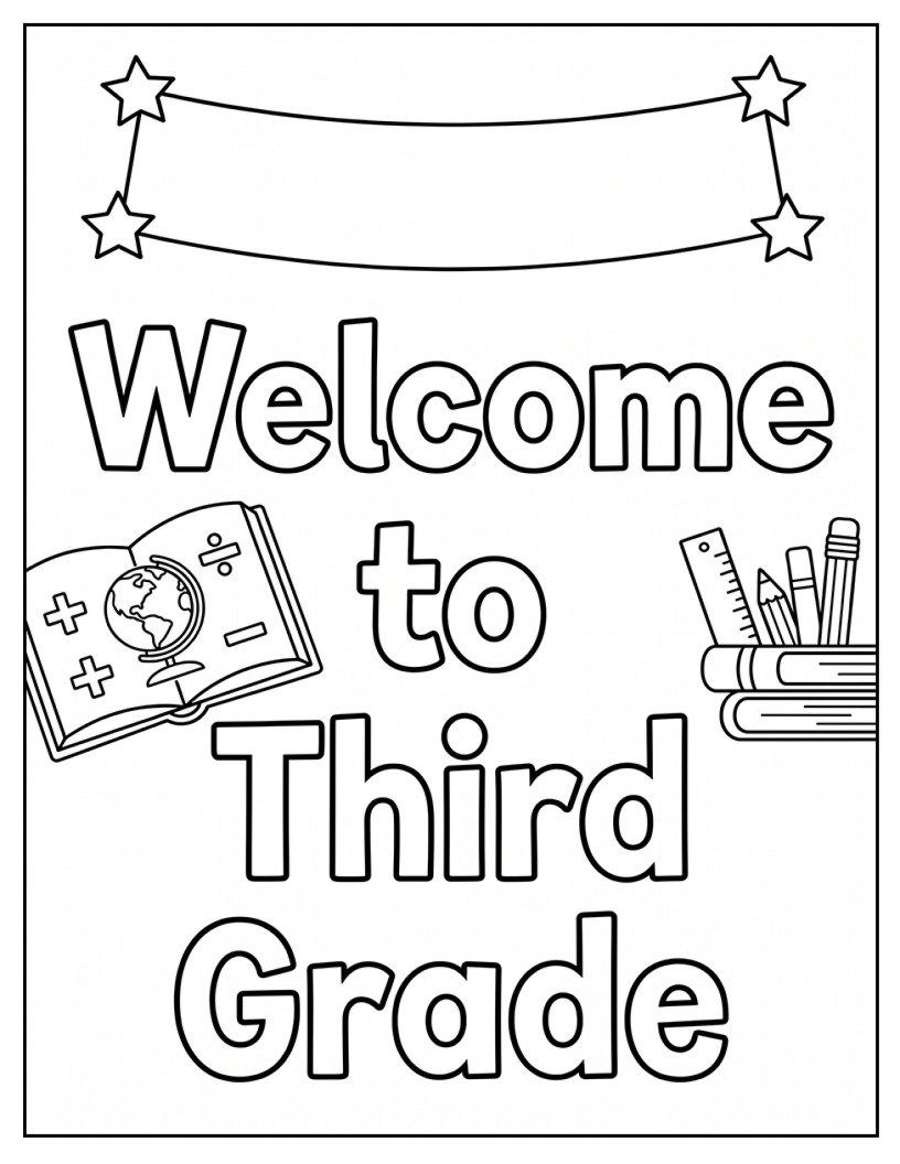 Welcome to Third Grade Coloring Pages (Free Printable PDF)
