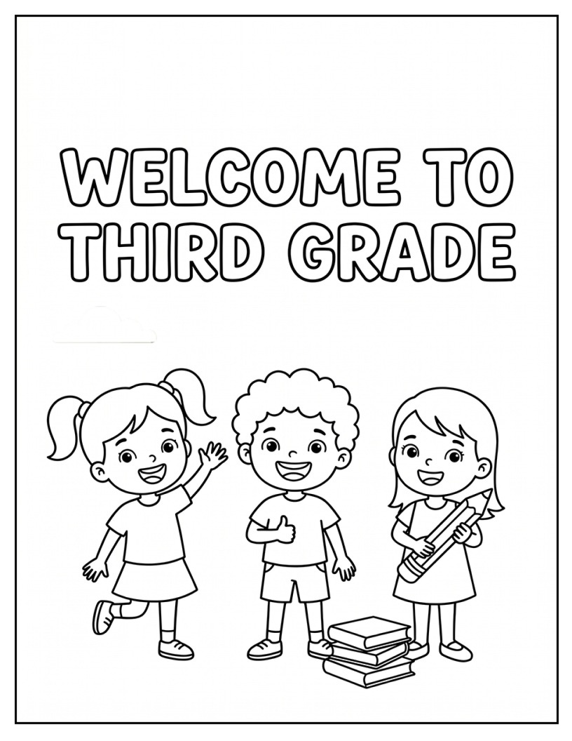 Welcome to Third Grade Coloring Pages (Free Printable PDF)